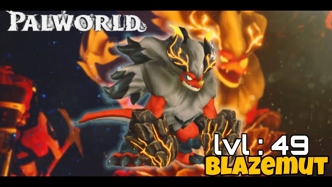 BLAZEMUT Boss Fight In Palworld #palworld #pokemon - YouTube