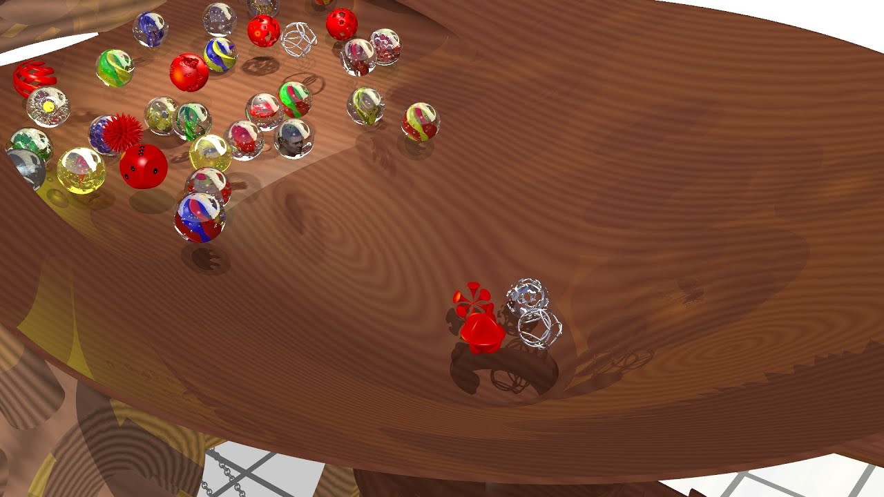 Marble Machine in POV-Ray Computer Animation - YouTube