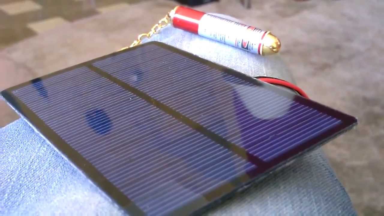 Solar Powered Laser (pointer) - one "hobby size" panel runs it ...