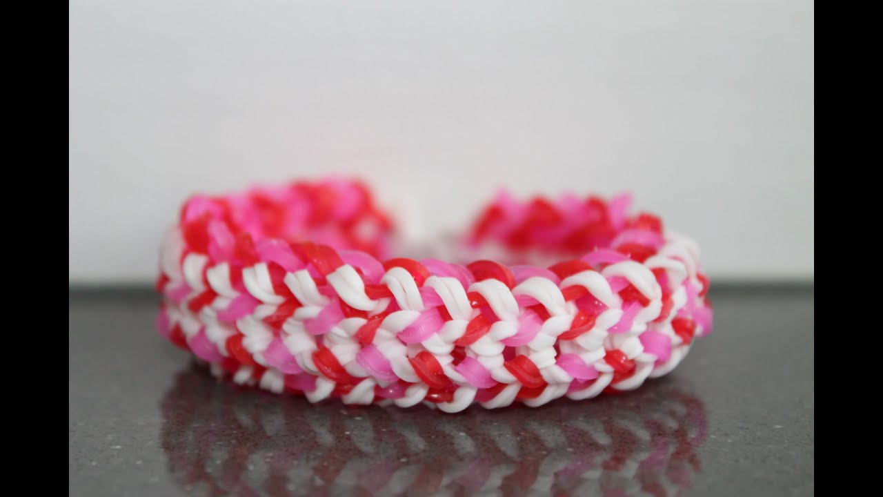 Rainbow Loom Nederlands, Tire Track armband - YouTube