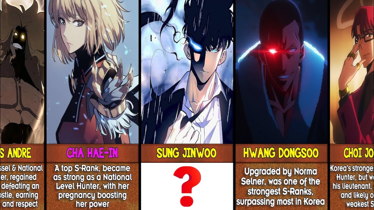 ALL NATIONAL & S-RANK HUNTERS IN SOLO LEVELING - YouTube