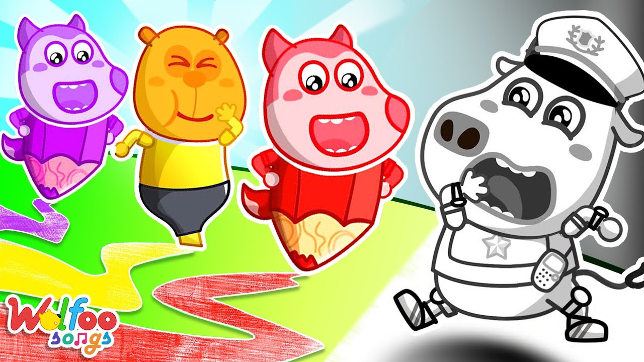 Color Drawing Pencils for Kids | Lost Color Song | Kids Songs & Nursery ...