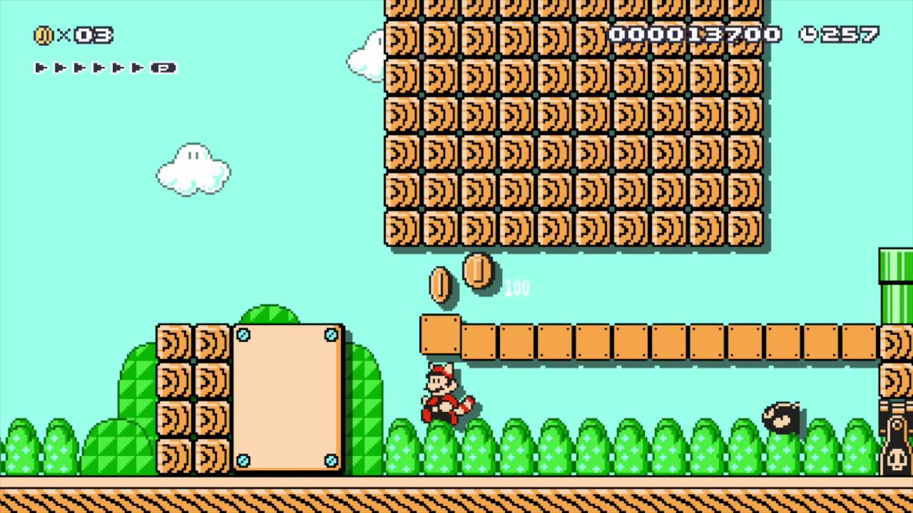 Super Mario Maker Levels: "Invisible Bridges" - YouTube