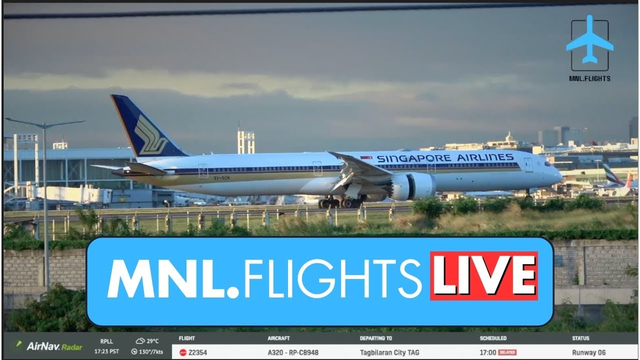 🔴LIVE - Manila Airport (NAIA), PHILIPPINES | Plane Spotting + Live ATC ...