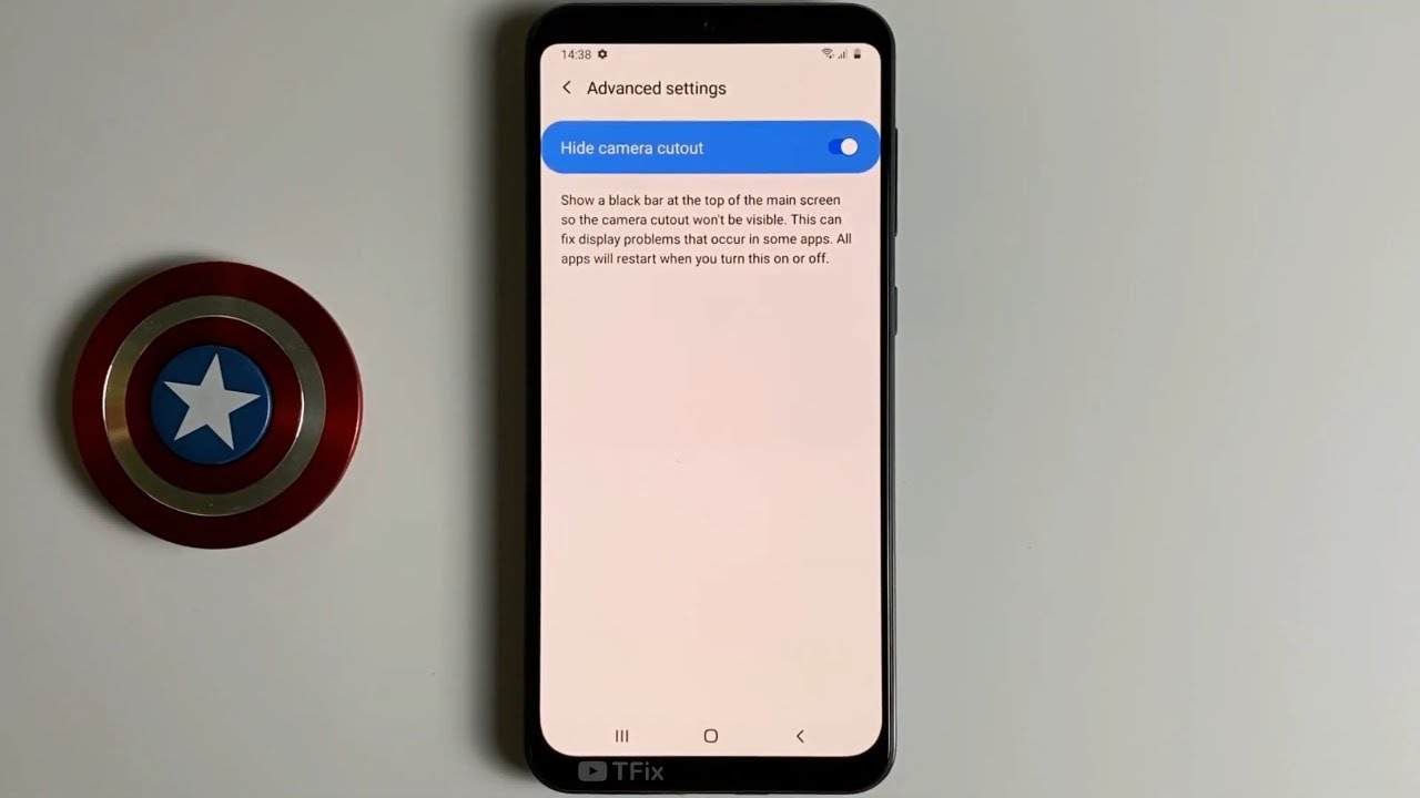 How to Hide the camera cutout on Samsung A50 Android 10 - YouTube