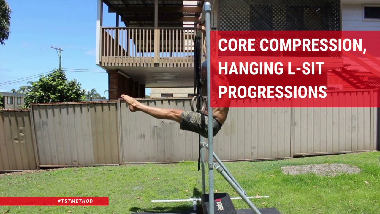 Core Compression, Hanging L-Sit Progressions - YouTube
