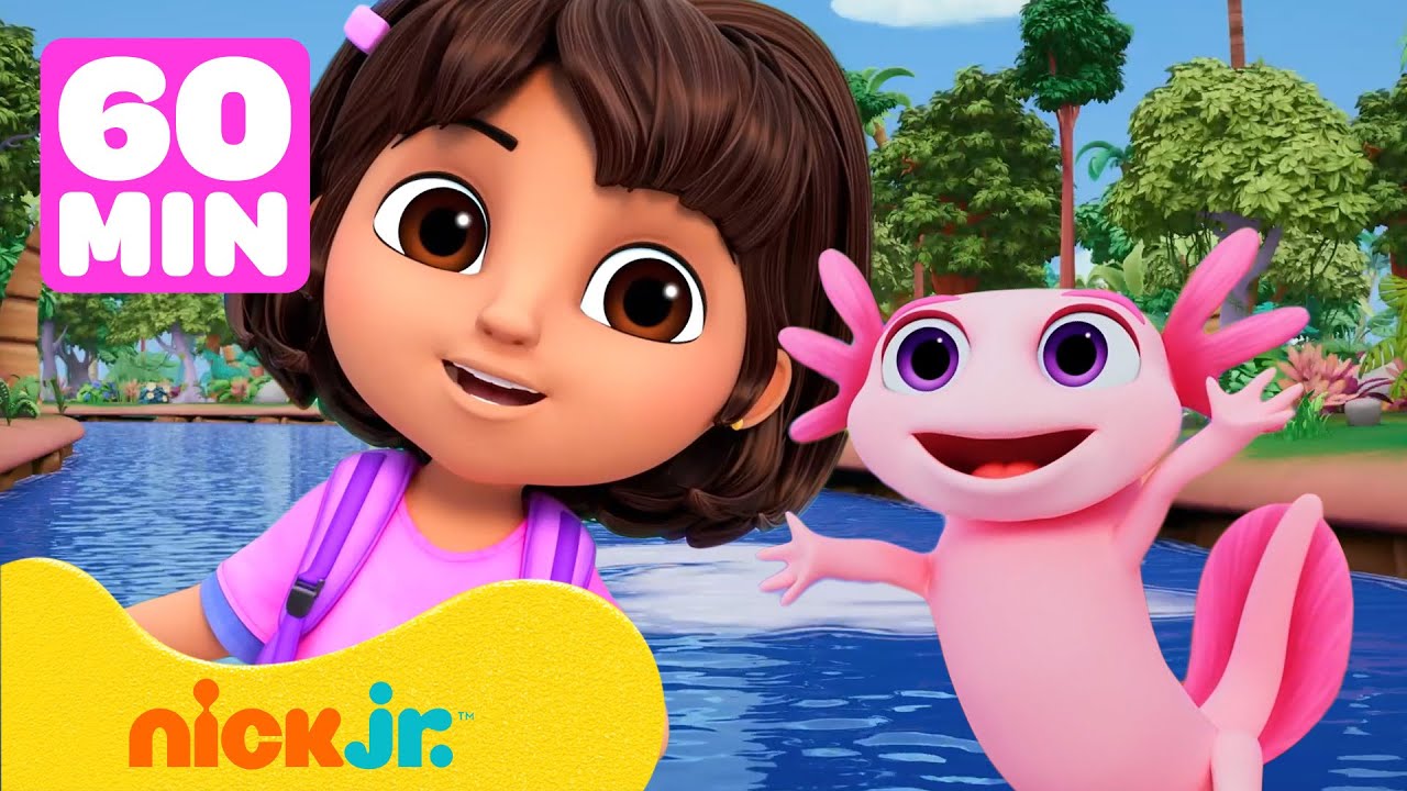 Dora ratuje zwierzątka! 🦎 60 minut | Nick Jr. Polska - YouTube