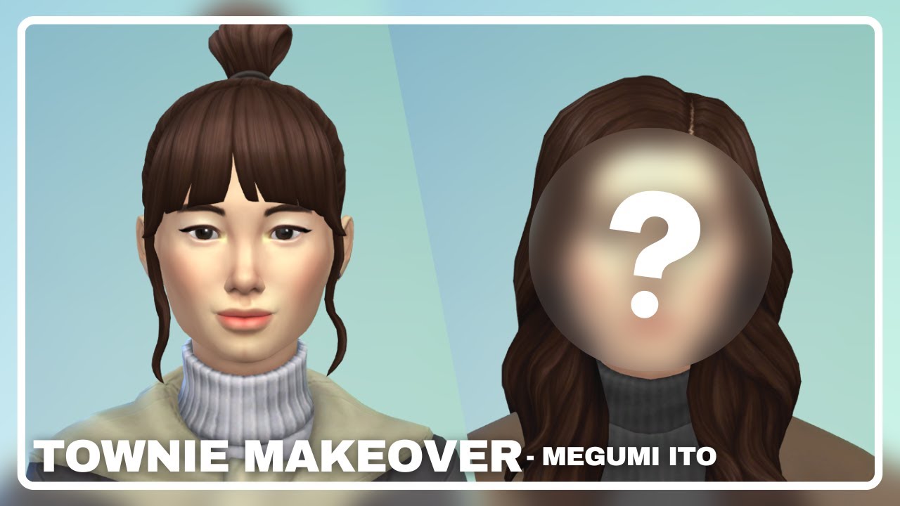 Megumi Ito | The Sims 4 | Townie Makeover - YouTube