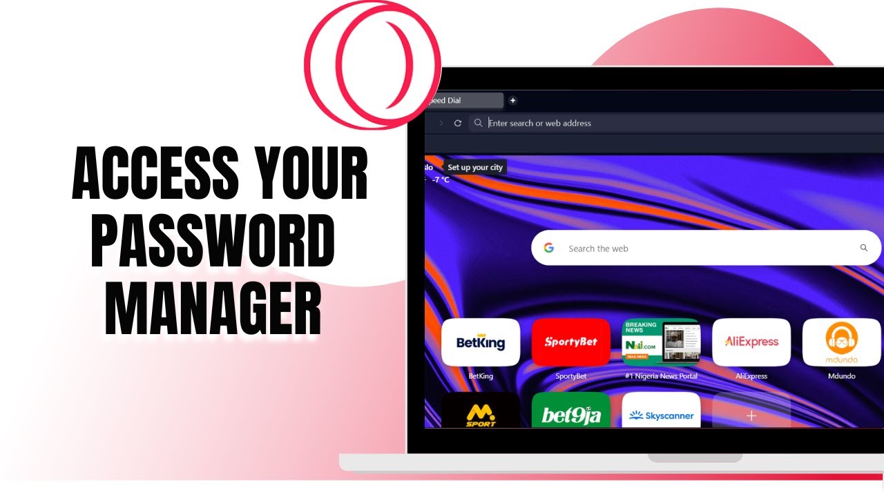 HOW TO ACCESS YOUR PASSWORD MANAGER ON OPERA GX - YouTube