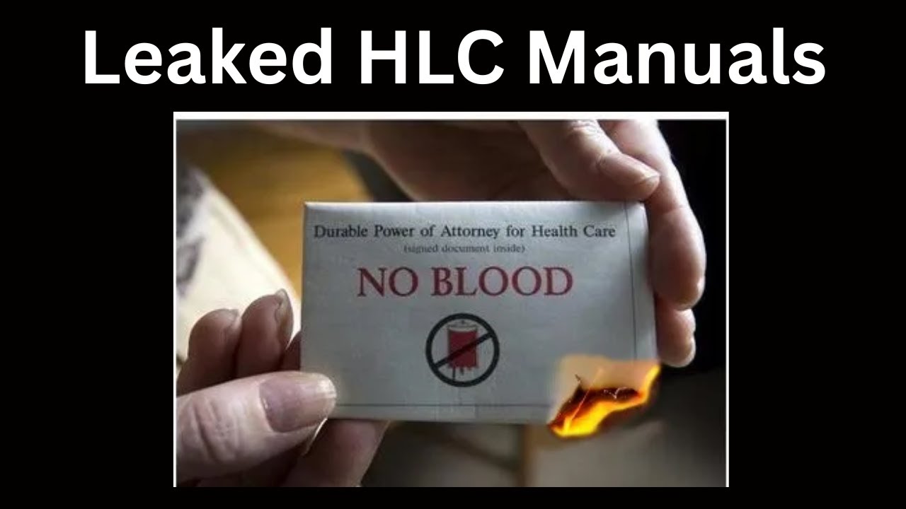 Leaked HLC Manuals Reveal How Jehovah’s Witnesses Enforce Blood Refusal ...