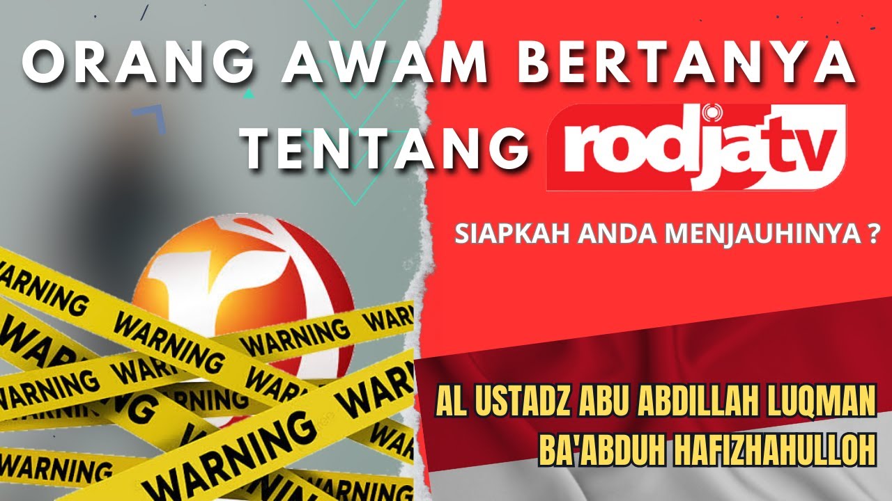Orang Awam Bertanya Tentang Rodja Tv @AQIDAHISLAM - YouTube