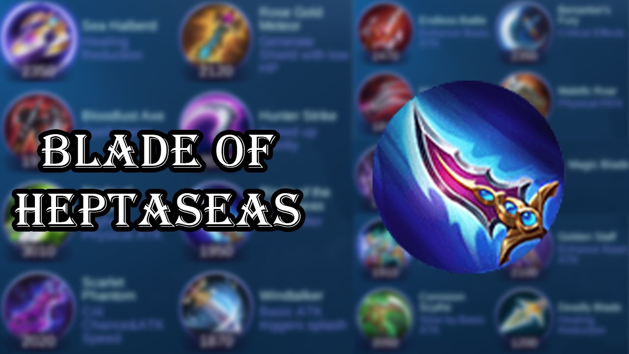 Blade of Heptaseas - Attack - Mobile Legends Quick Item Guide - YouTube