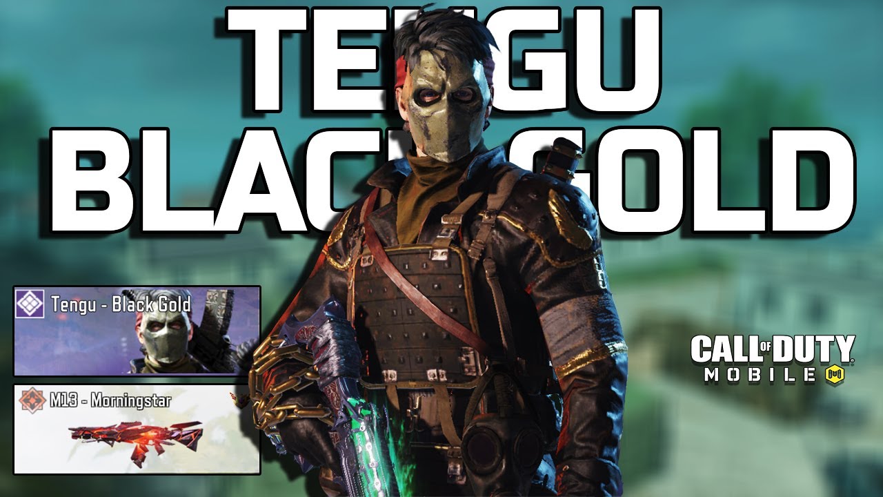 TENGU BLACK GOLD GAMEPLAY MYTHIC M13 MORNINGSTAR COD MOBILE ALCATRAZ ...