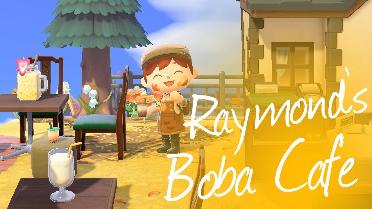 Speedbuild: Raymond's Boba Cafe | Animal Crossing: New Horizons - YouTube
