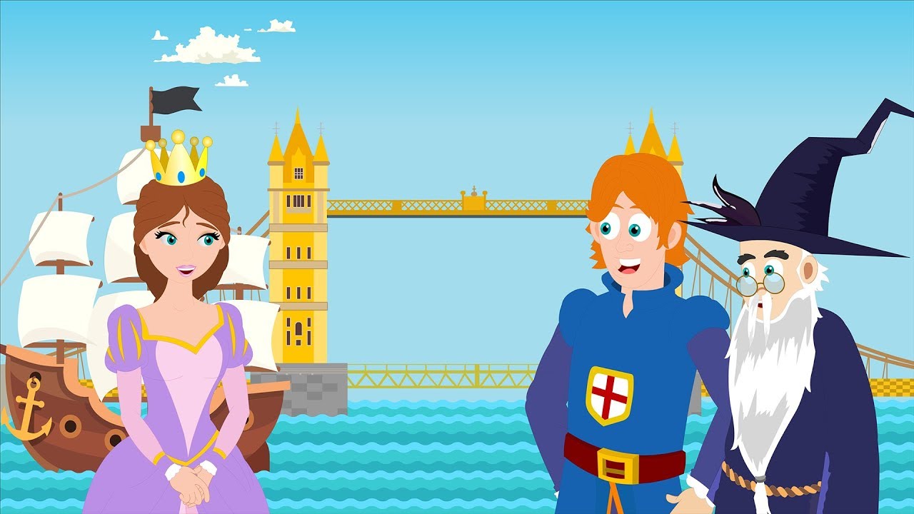 London Bridge Is Falling Down with Disney Princess | Kids Songs and ...