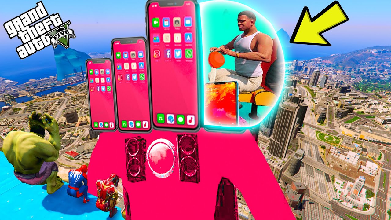 Franklin Control PHONE MAN's Mind To Save Avengers in GTA 5 ! GTA 5 ...