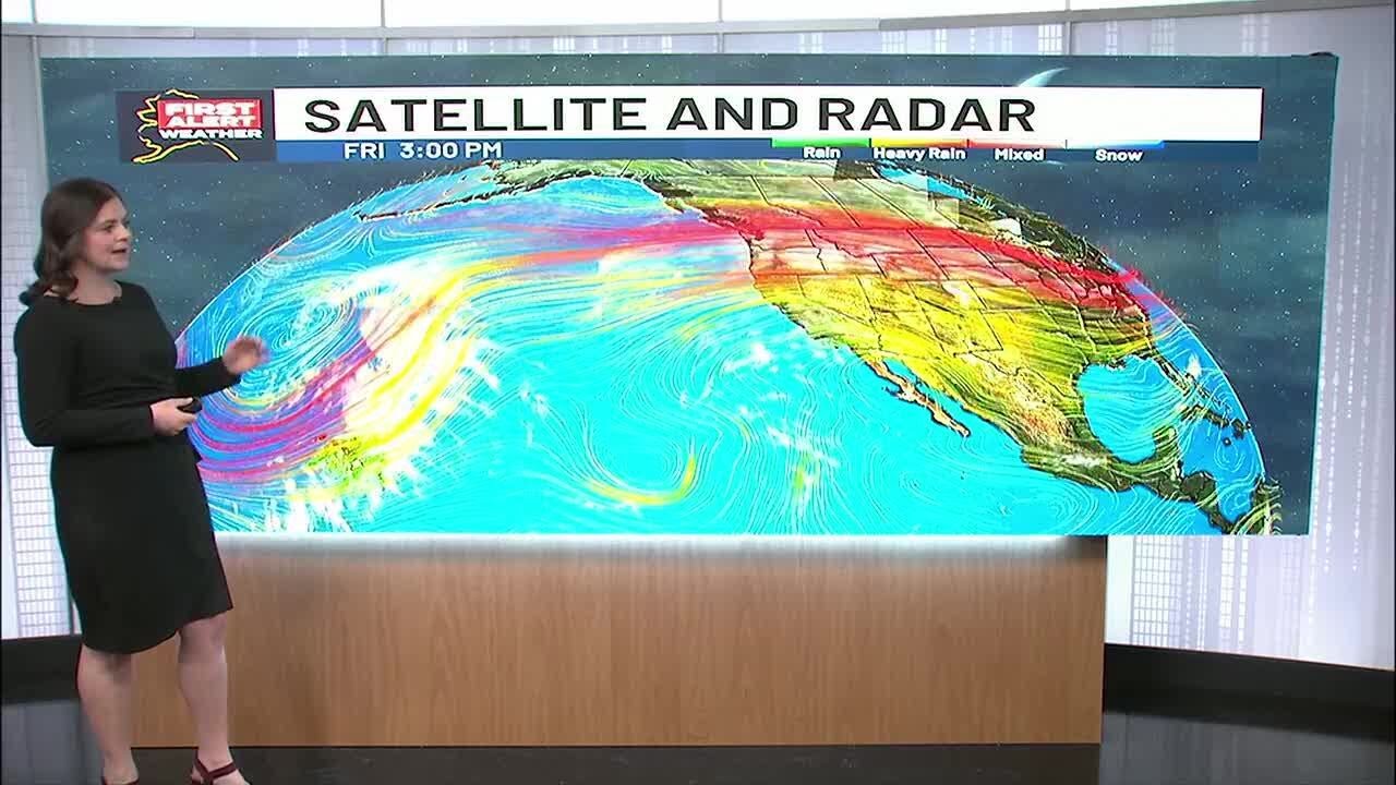 Mainland chill, storms lurk in the Pacific - YouTube
