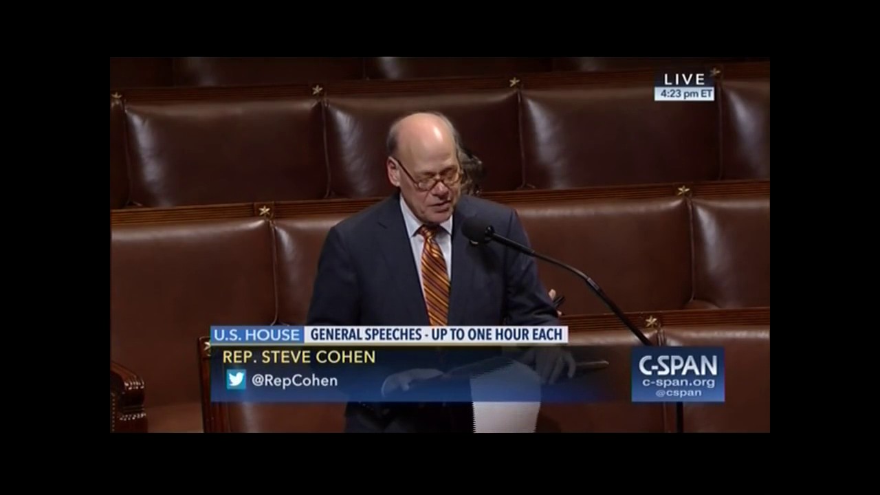 Congressman Cohen Speaks In Support of the Freedom of Speech, Black ...