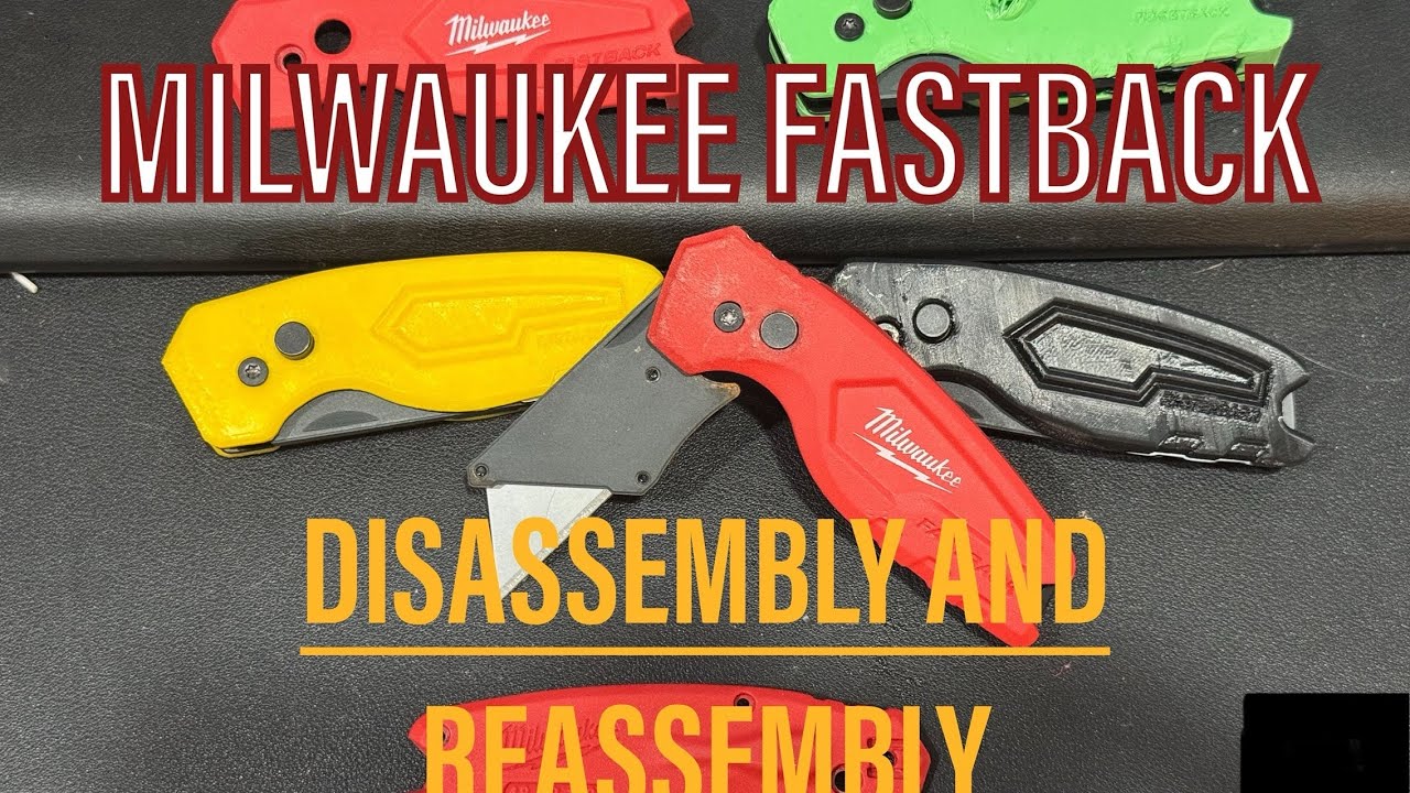 Milwaukee Fastback Disassembly and Reassembly - YouTube