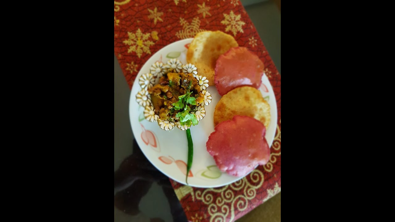 Kaddu Chana Sabji with BeatRoot and Dal-Puri COMBO Savis Kitchen ...