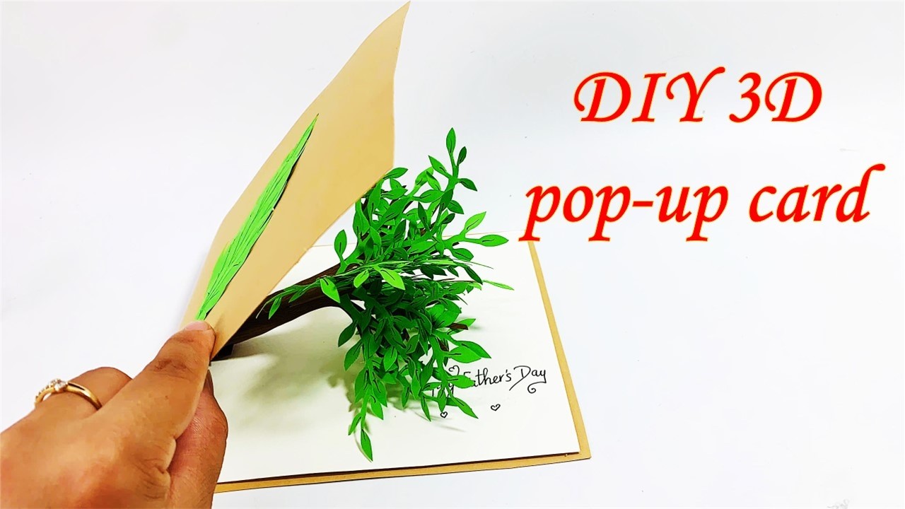 DIY 3D Pop-Up Tree Card for Father's Day | DIY greeting card | DG ...