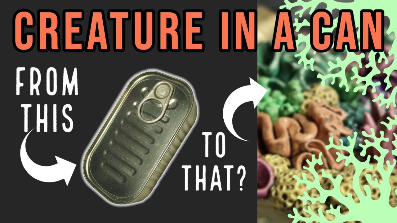 CREATURE IN A CAN | a POLYMER CLAY creation - YouTube