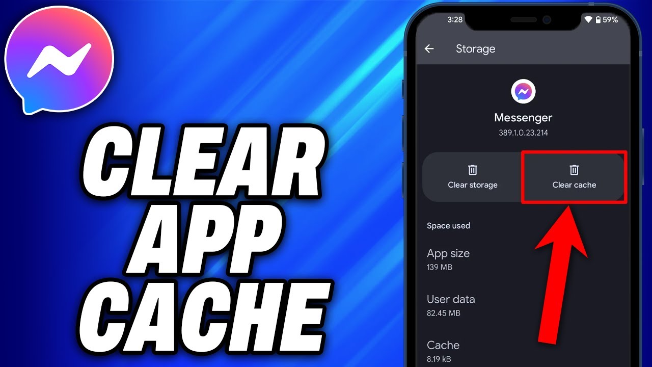 How To Clear Facebook Messenger App Cache - Easy Fix - YouTube