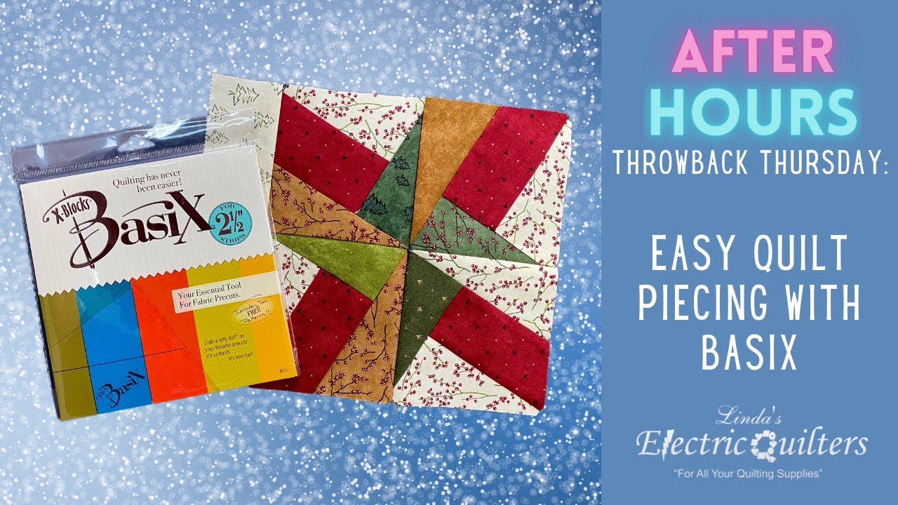 Quilt Piecing made EASY! BasiX Template with Fireworks Pattern - YouTube