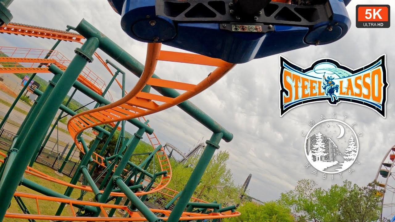 Steel Lasso Front Seat On Ride POV 5K 60FPS | Vekoma Suspended Coaster ...
