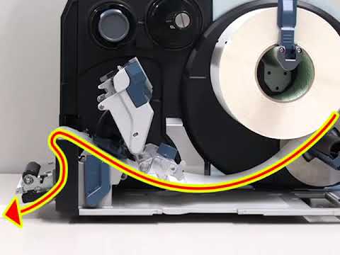 SATO CL4NX Label Roll Replacement Dispenser - YouTube