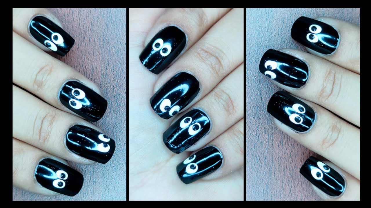 funky eye drops nail art design // new nail art // fashionable kudi # ...