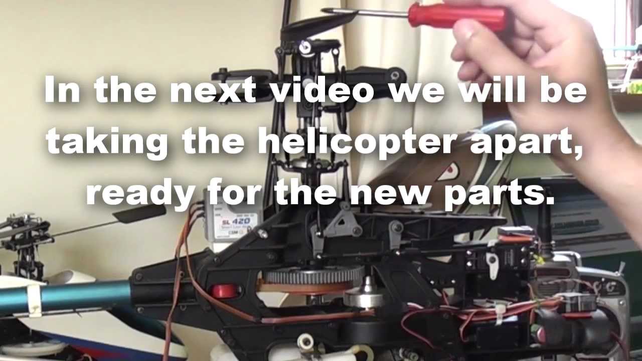 RC Helicopter Setup Flight Check After Crash - YouTube