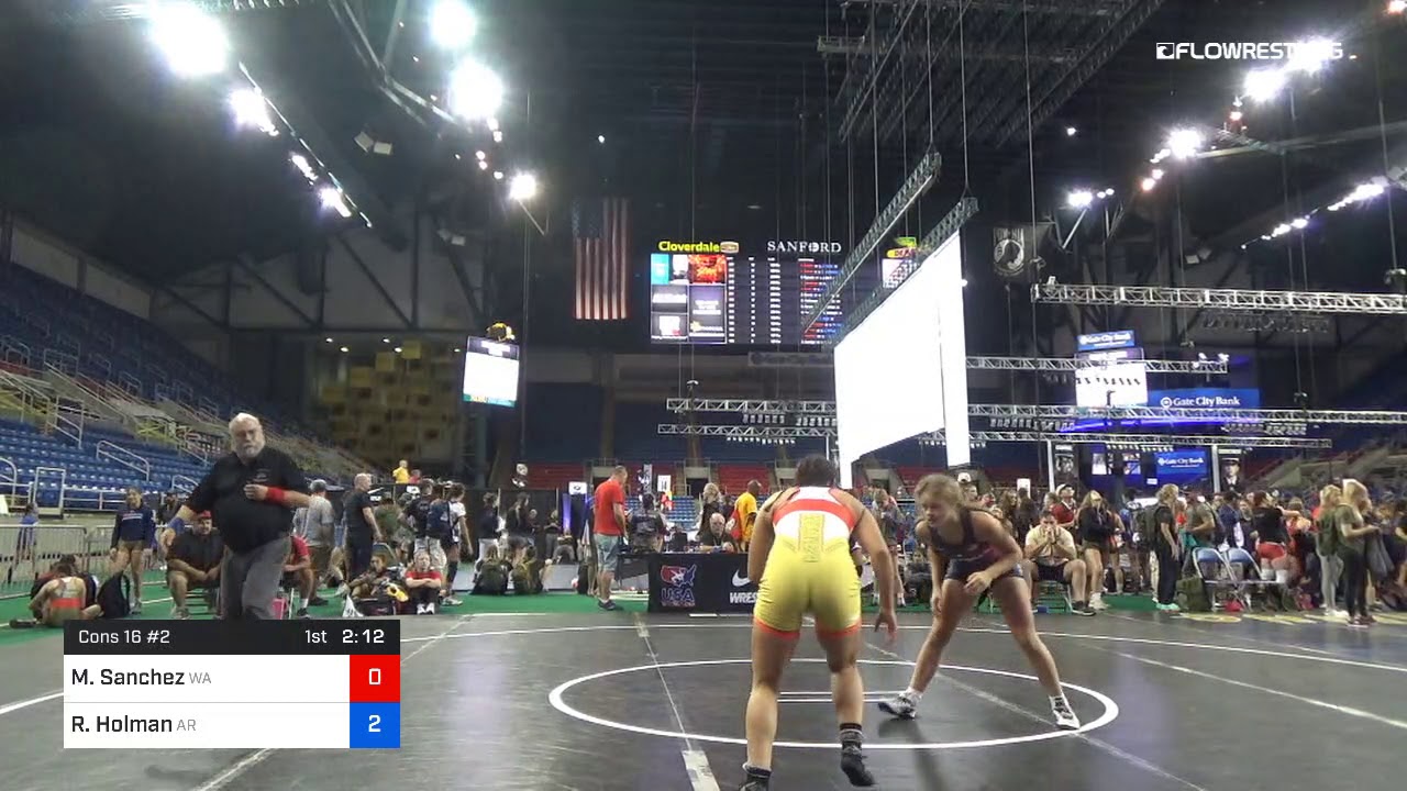 127 Lbs Cons 16 2 Mireya Sanchez Washington Vs Riley Holman Arkansas ...