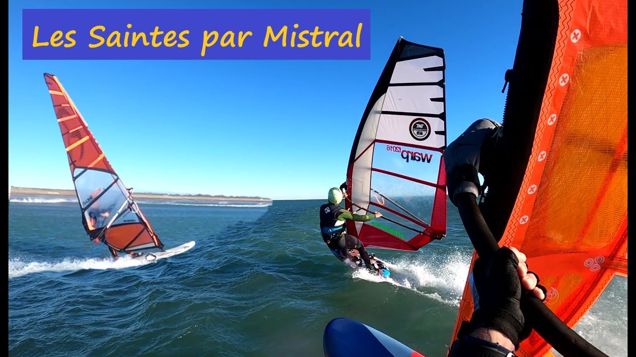 Slalom Speed in les Saintes Marie de la Mer - Mistral 25/30 knots - YouTube
