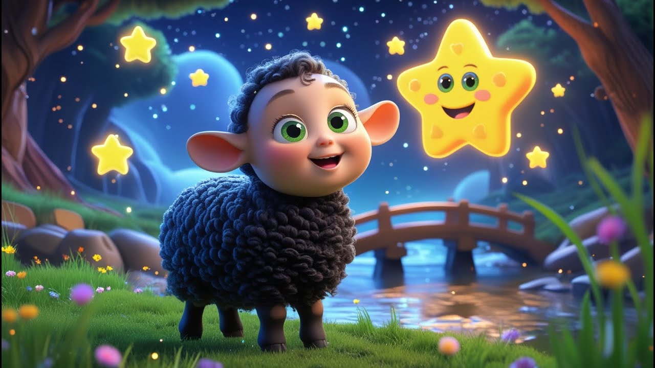 Twinkle Twinkle Little Sheep 🐑 | Baby Lullaby Song for Kids | Nursery ...