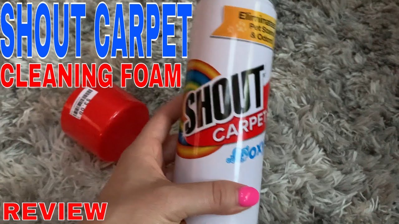 Shout Carpet Cleaning Foam 🔴 - YouTube