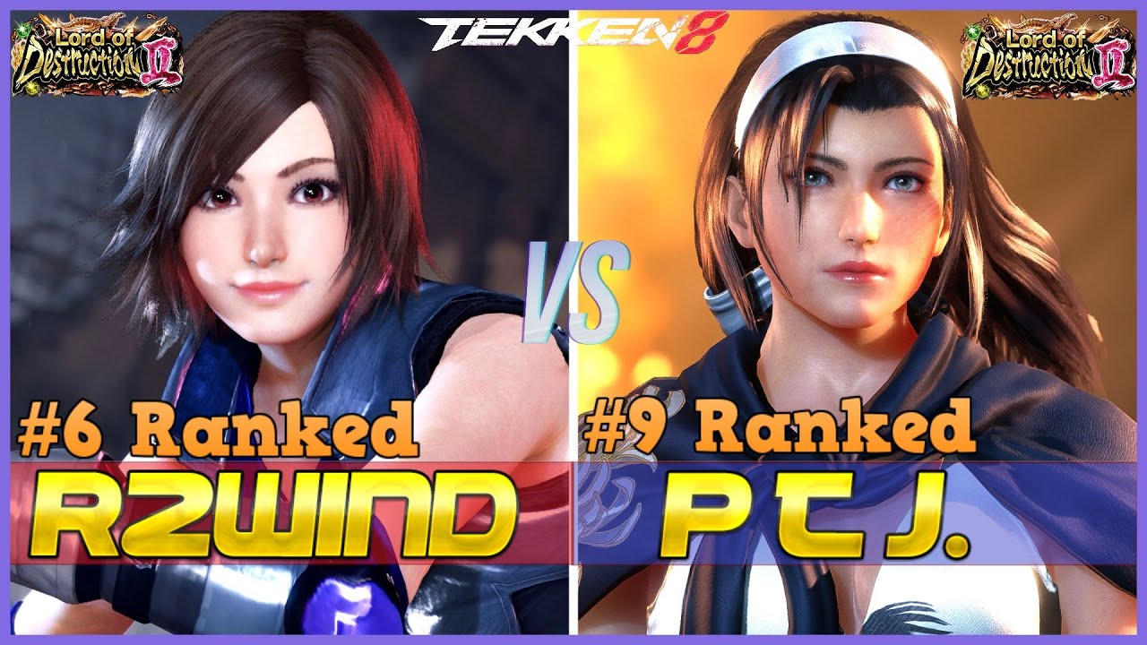 T8 R2WIND (#6 Ranked Asuka) Vs PTJ (#9 Ranked Jun) Tekken 8 High Level ...