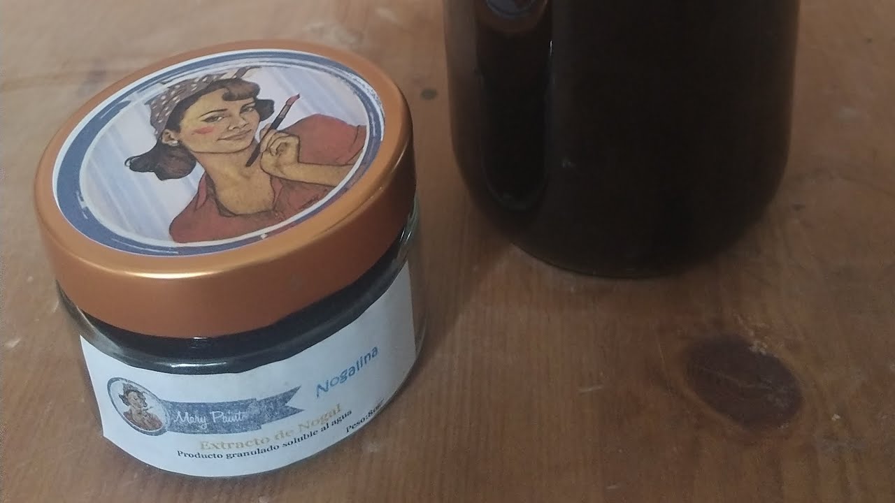 Tinte nogal casero con nogalina en polvo. Fácil, rápido y barato. - YouTube