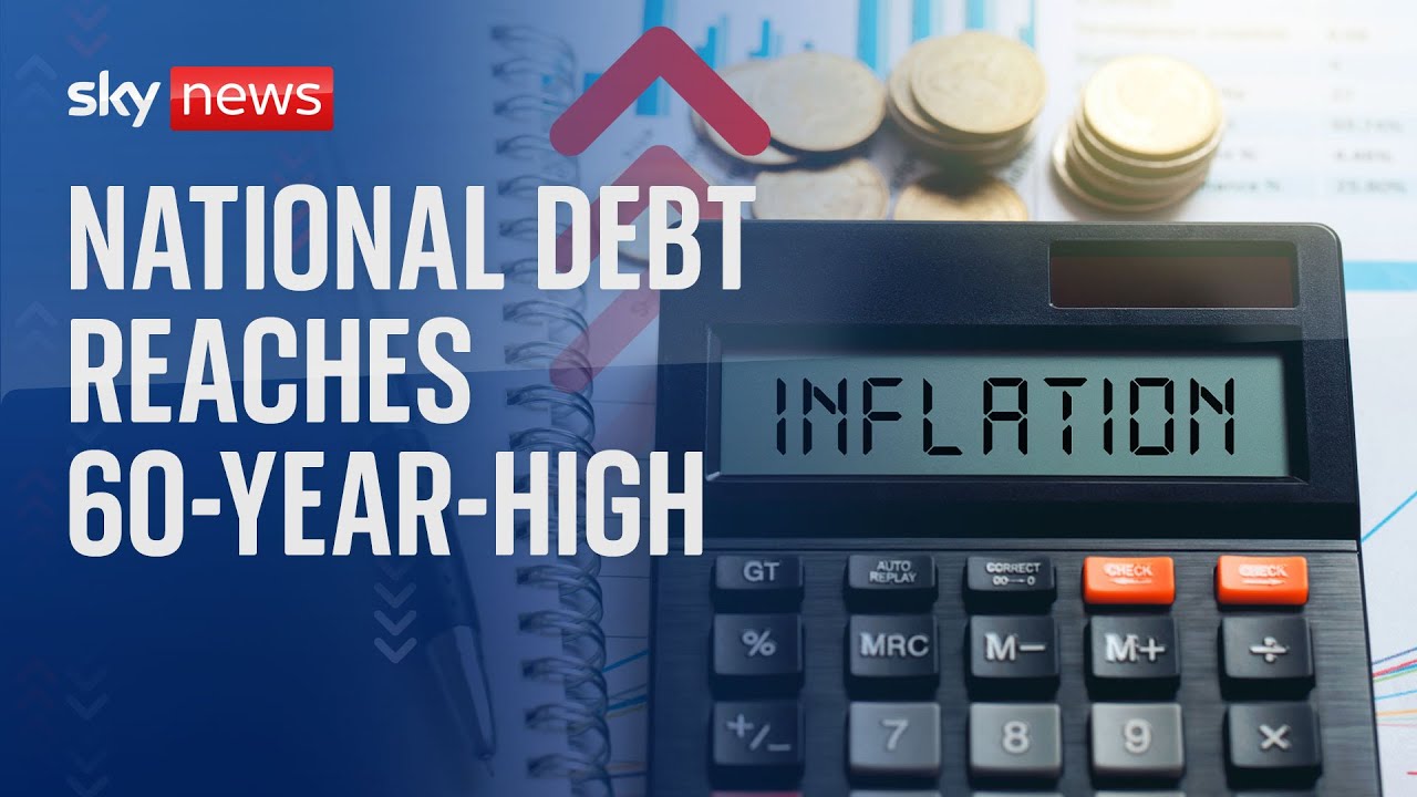 Inflation fails to fall as UK national debt reaches 100% of GDP - YouTube