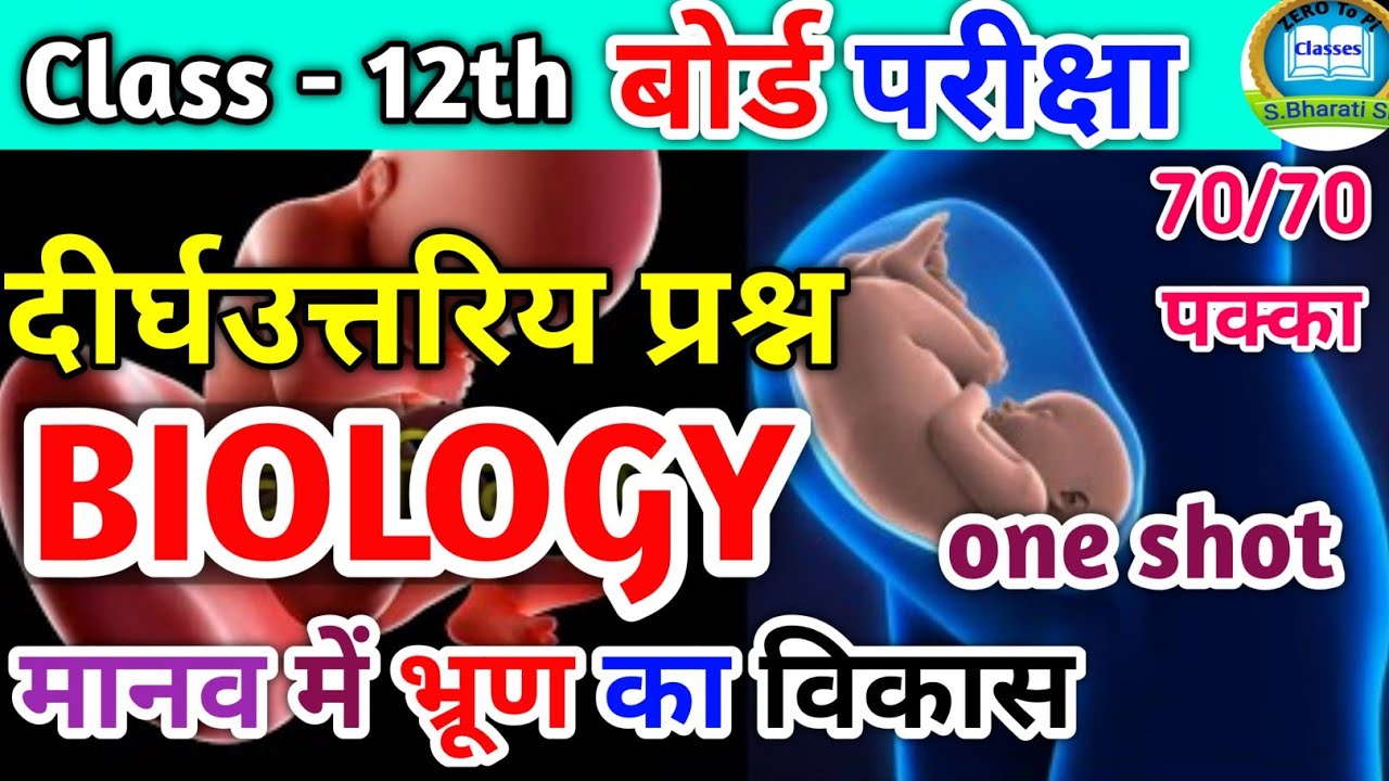 Class 12 Biology Important Question 2025 |Up Board 12th Biology VVI ...
