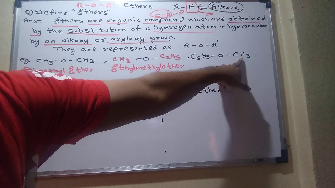 DEFINE ethers and classification of ethers - YouTube