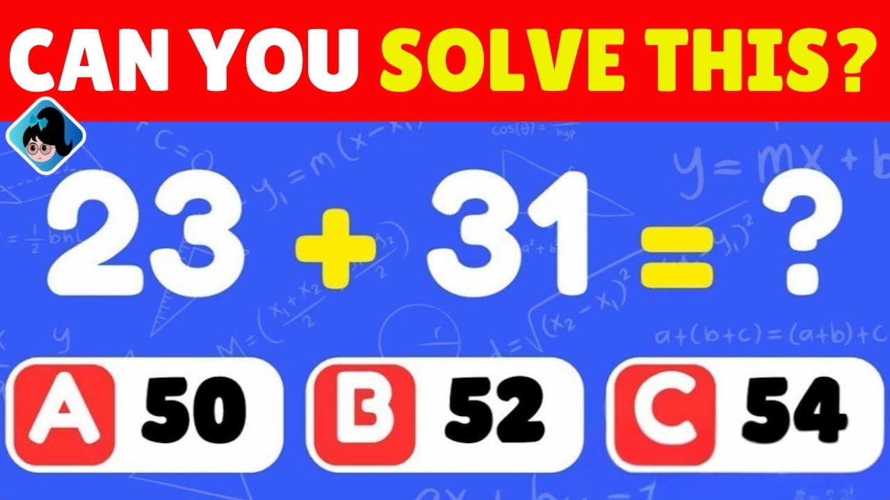 Test Your Maths Skills With Quiz! | Can You Handle Easy, Medium and ...