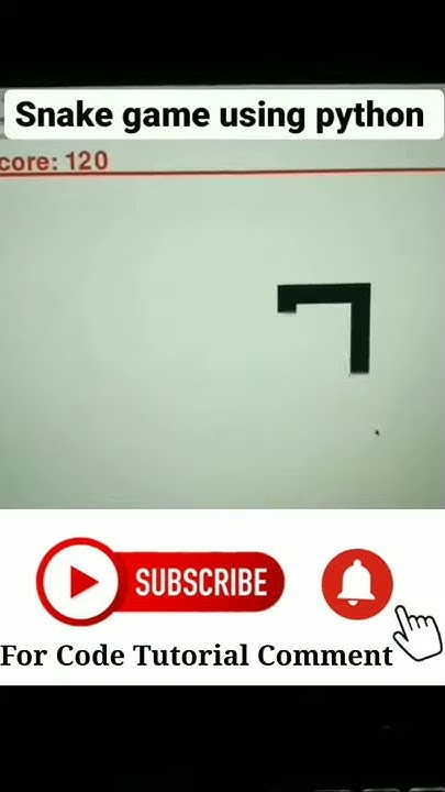 Make Snake Game Using Python| Python Project 💥| Comment If You Want Tutorial|#shorts#python ...