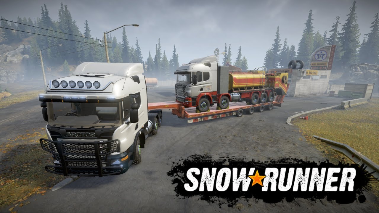 SNOW RUNNER | SCANIA 6x6 - WINCHING TRAIN - PART 1 - YouTube