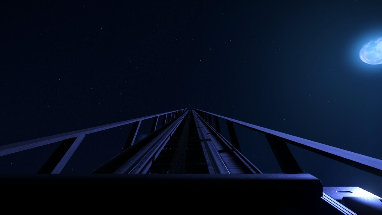 Planet Coaster: The Epic Wooden RollerCoaster POV Night - YouTube