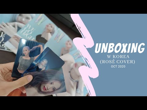 Unboxing W Korea Magazine - Blackpink Rosé cover (Oct 2020 Issue)