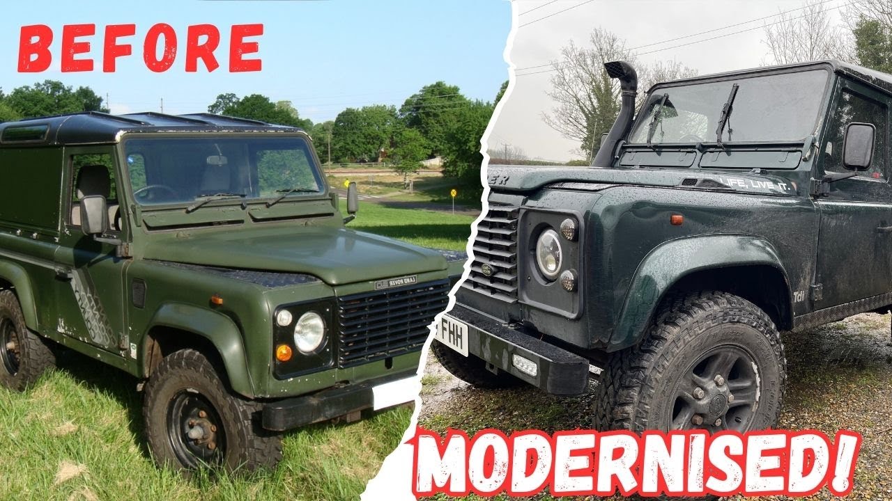 Modernising a Classic: Defender 90 Upgrade Project - YouTube