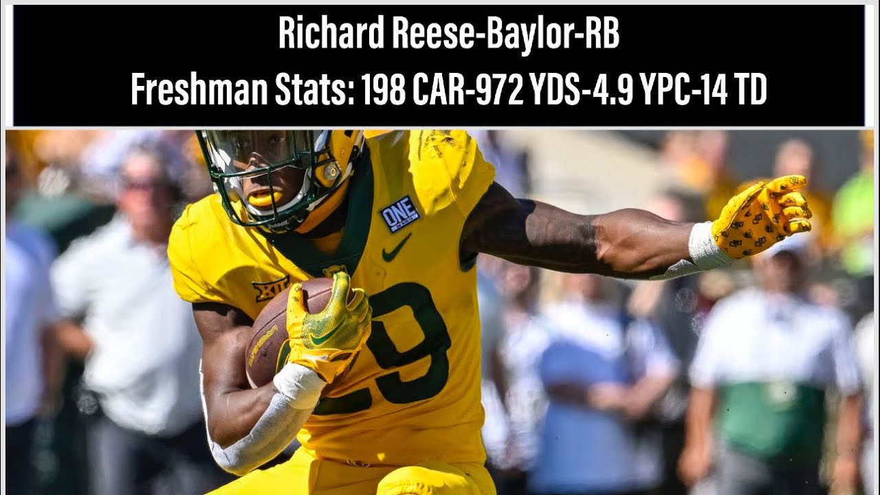 Richard Reese Freshman Season Highlights- Baylor RB-2022-2023 CFB ...