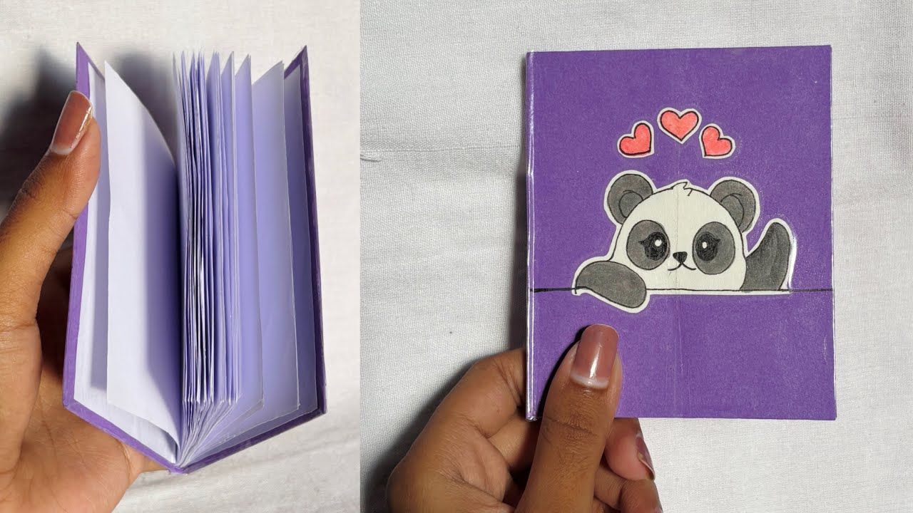 How to make mini Diary /how to make mini notebook /diary ka design ...