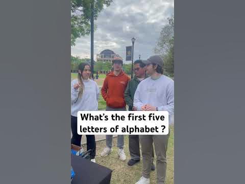 What’s the first five letters of alphabet ? - YouTube